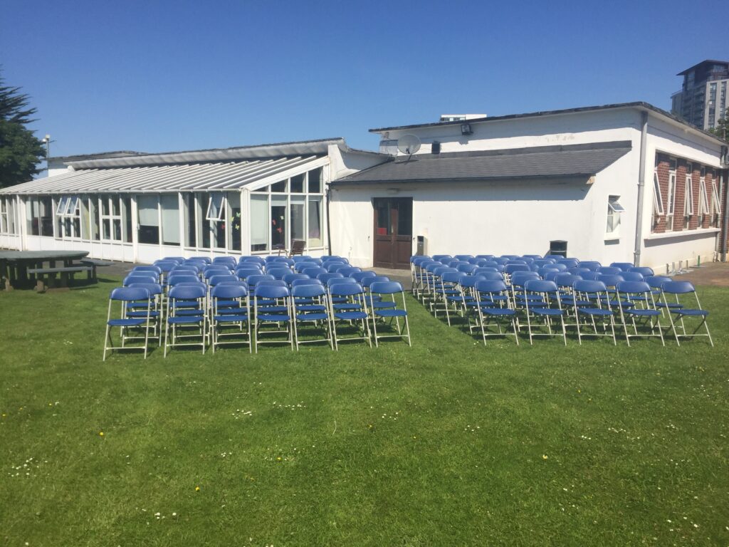 Folding Chair Blue - Rent High-Quality & Lightweight Seating - Select ...