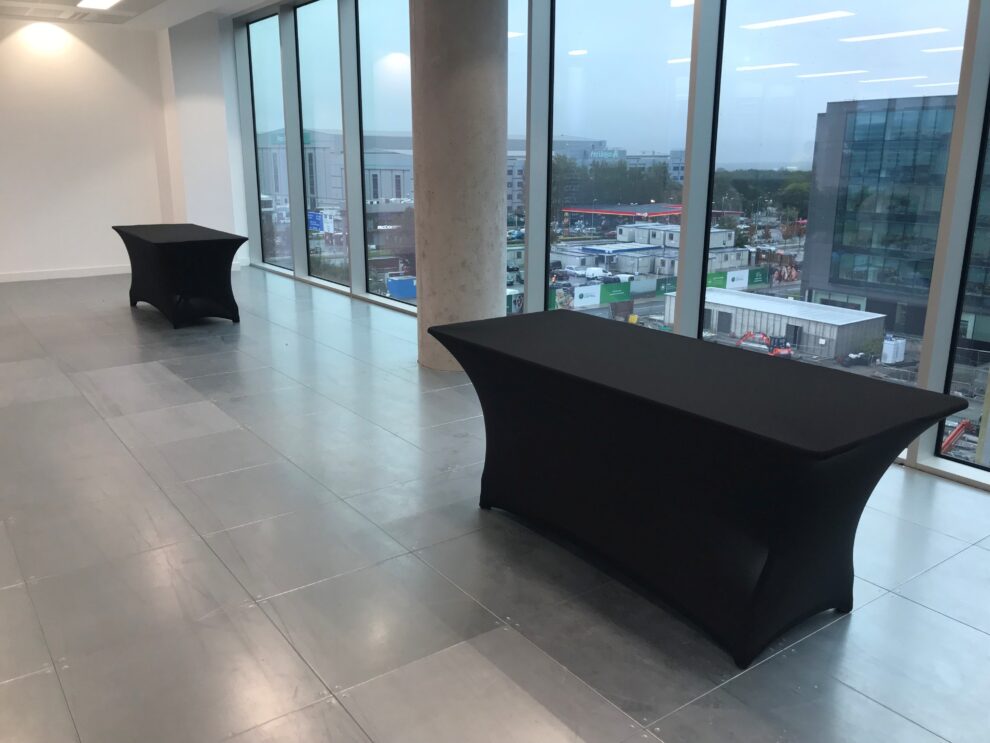 Spandex For *6x30* Rectangular Table - BLACK - Select Hire