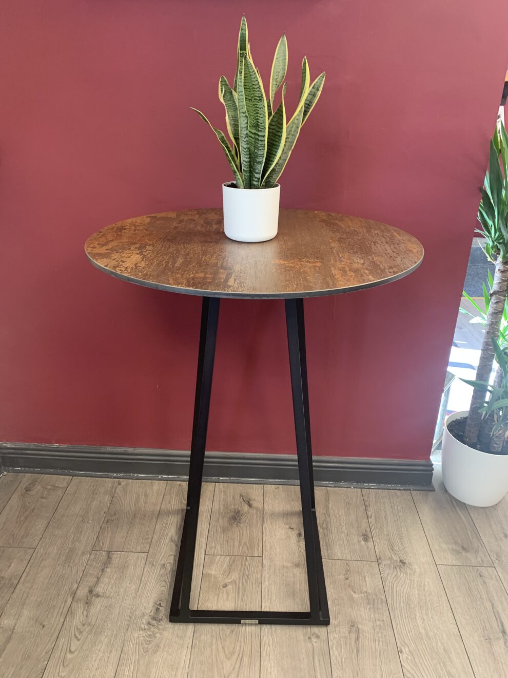 Rustic High Bar Table (110cm X 80cm Dia) - Select Hire