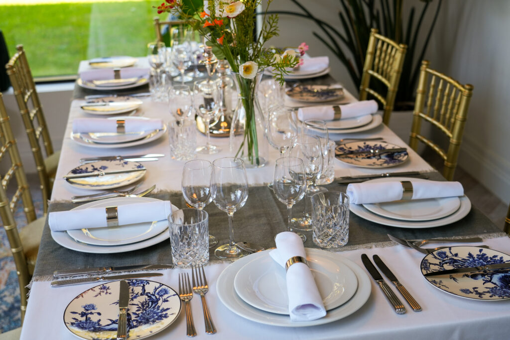 Blue Floral Range - Coloured Crockery - Select Hire